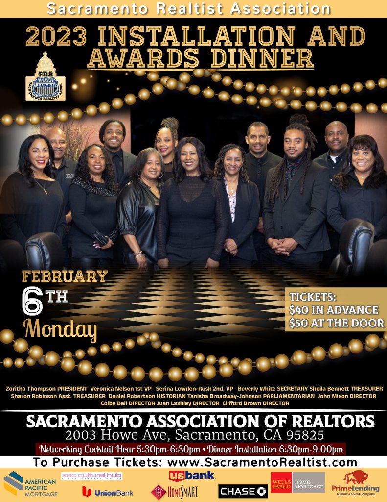 2023 Installation Flyer - Sacramento Realtist Association
